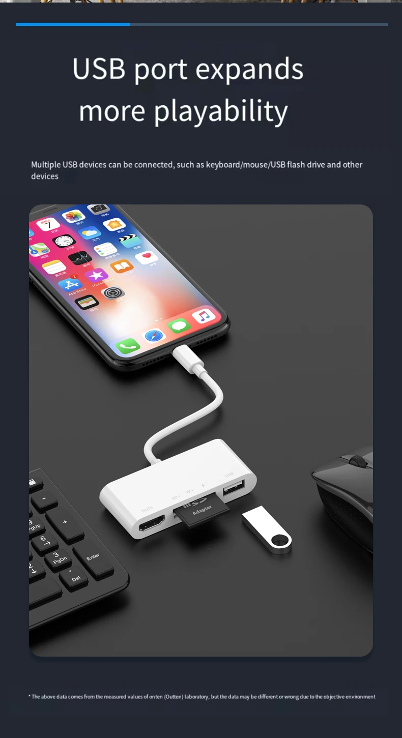 Lightning HUB - Multi-Functional Docking Station for Iphone