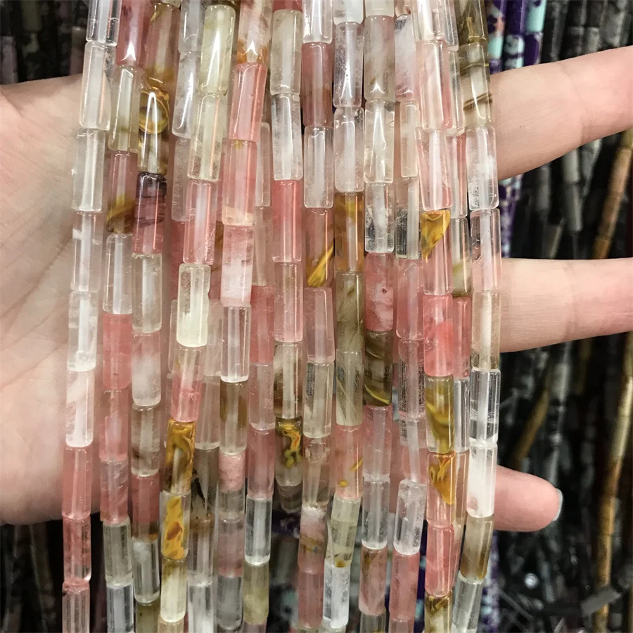 Wholesale 4*13mm Natural Stone Cylinder Beads for Jewelry