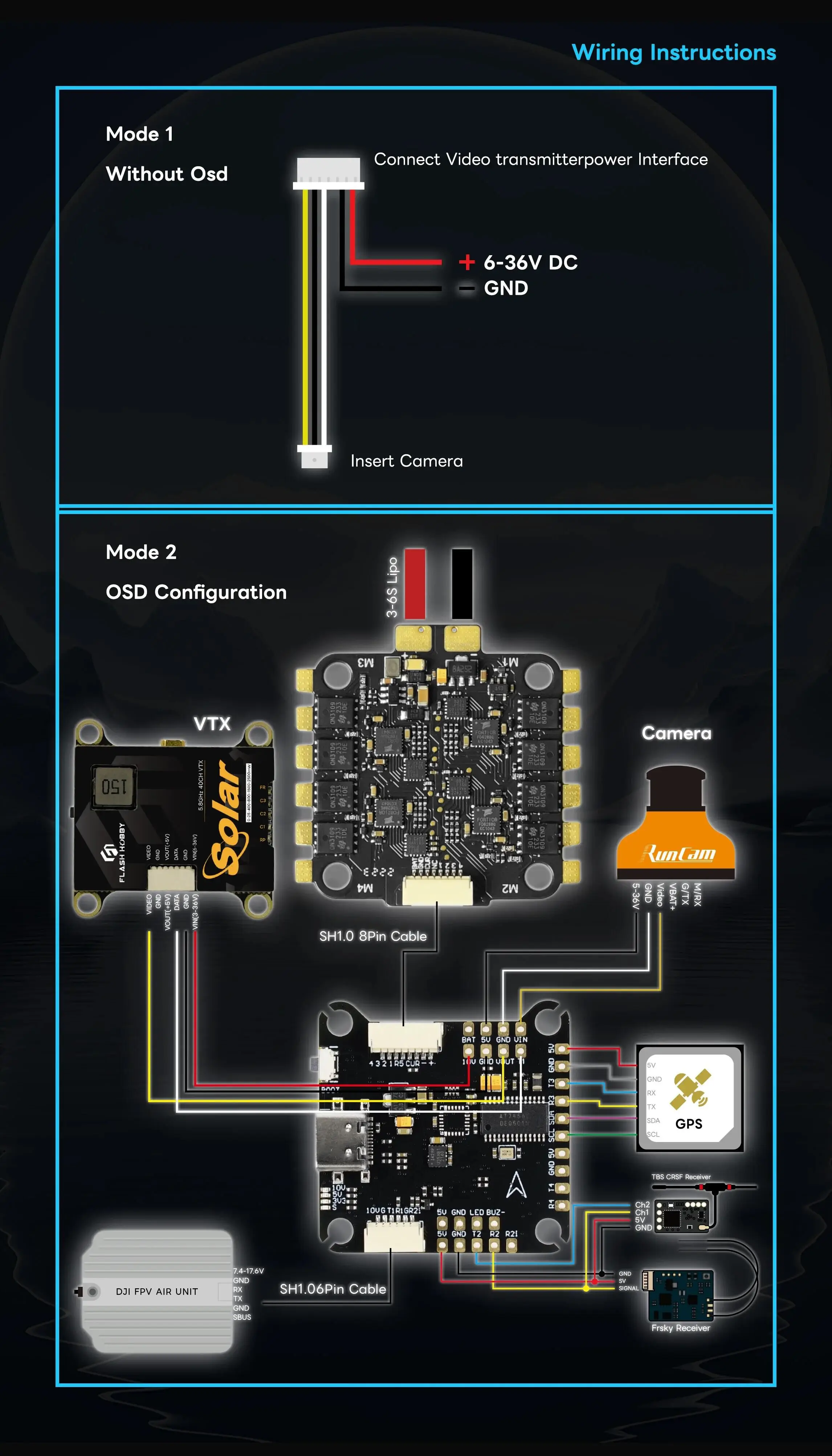 Flashhobby Solar 5.8ghz 2.5w High Power 40ch Vtx Video Image ...