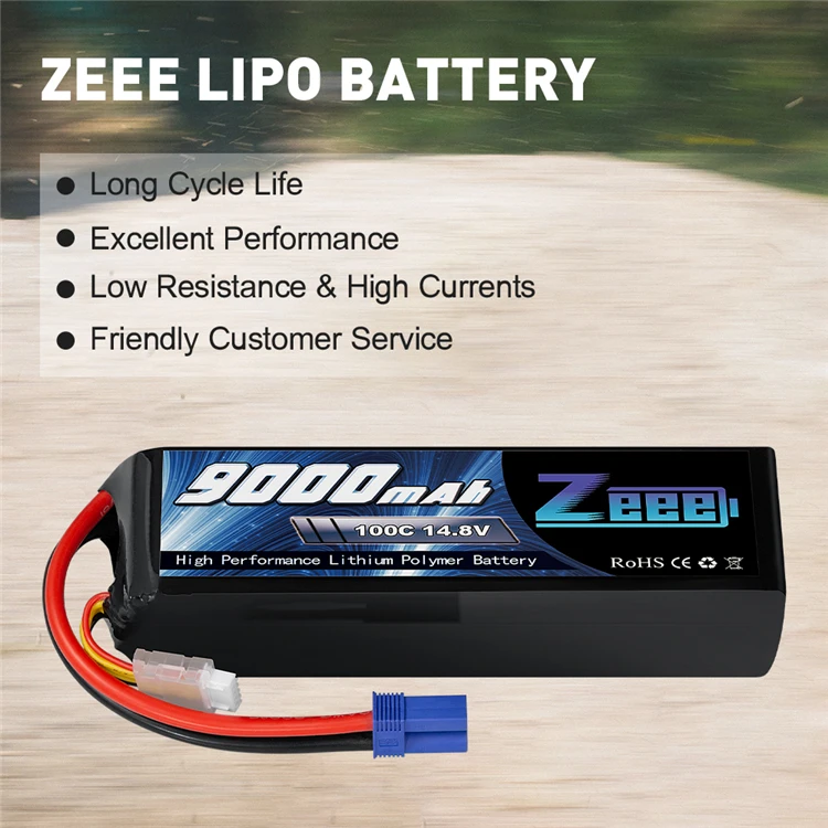 Zeee 3S 10000mAh Lipo RC Car Battery 120C EC5 Connector OEM | Wholesale