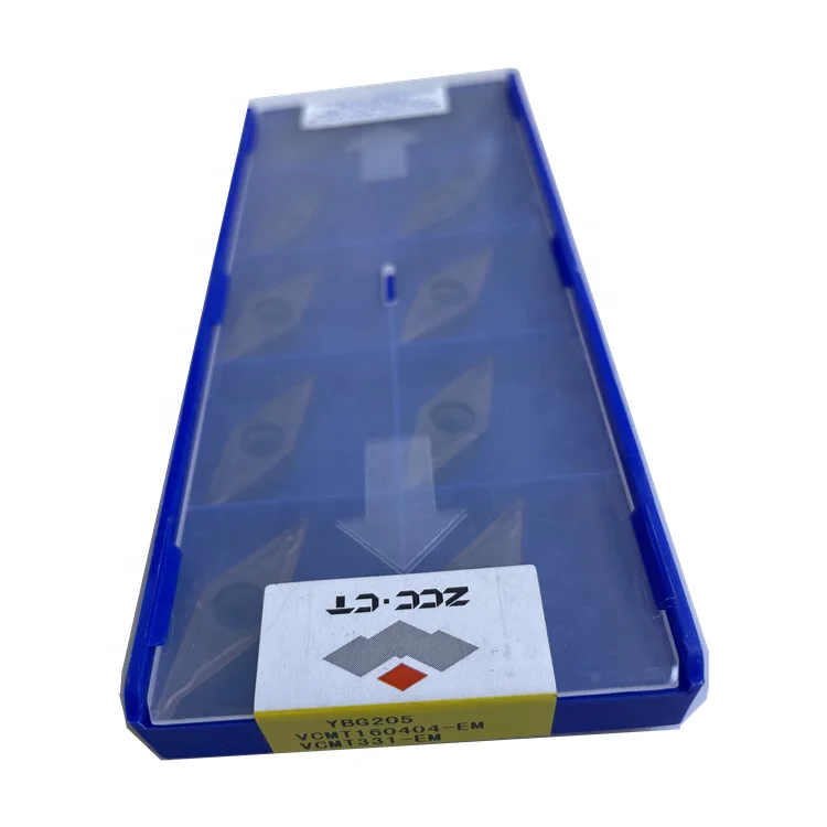 VCMT160404-EM YBG205 ZCC CT carbide cutting tools CNC turning inserts ...