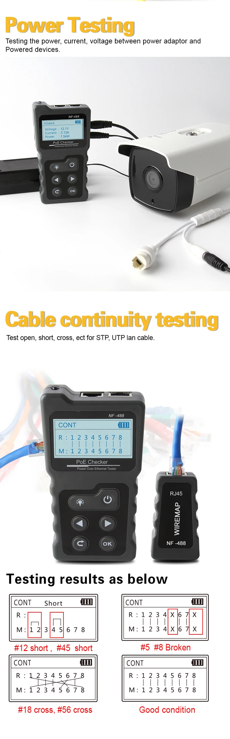 Poe Checker Inline Tester & Ethernet Cable Checker - Odm | Wholesale