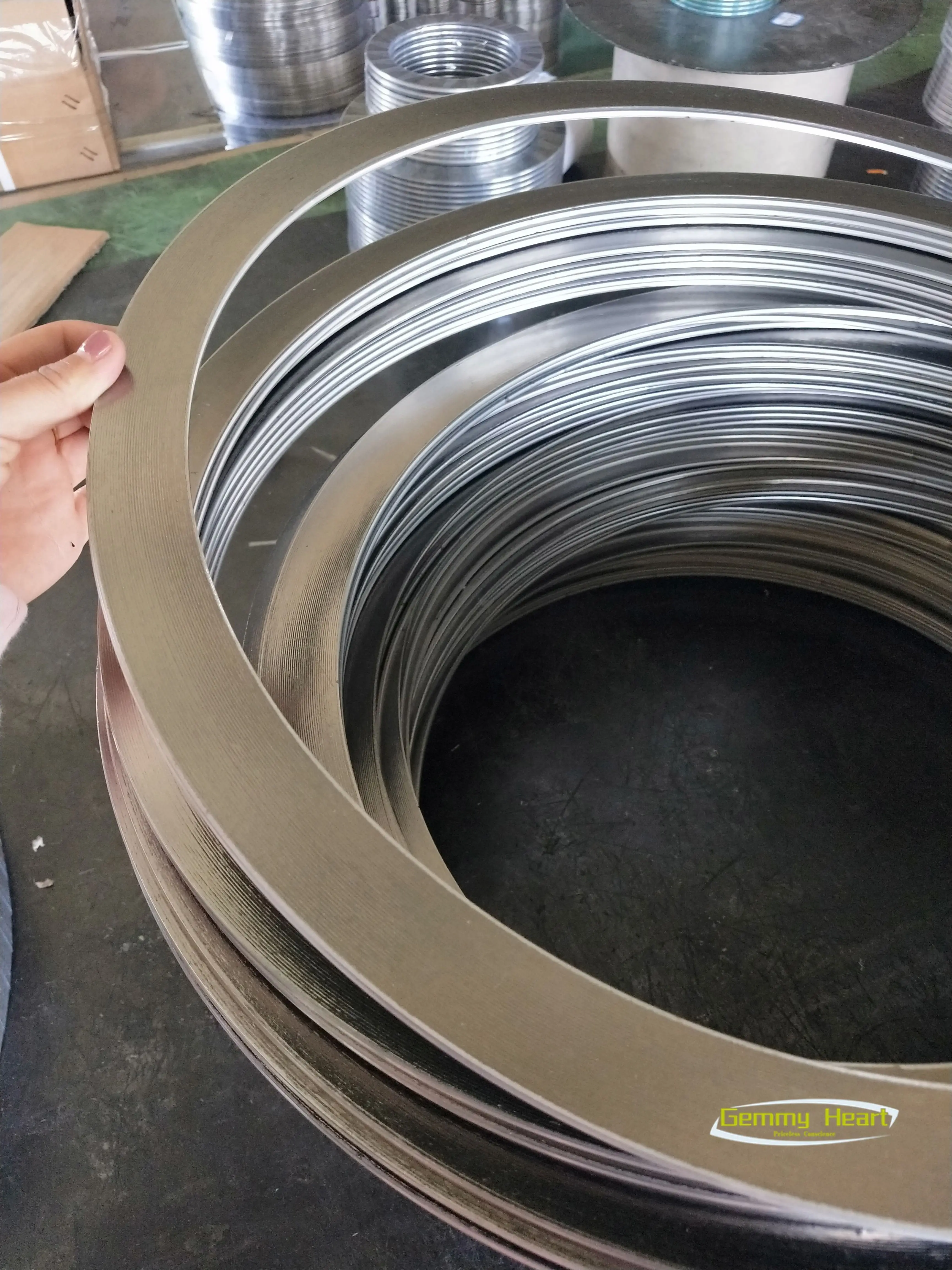 Typical Spiral Wound Gasket Graphite Filled Flange Gasket High ...