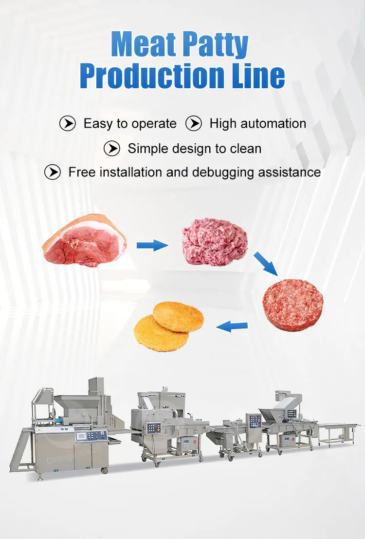 Orme Burger Make Fish Patty Burger Form Maker Machine Small Scale ...