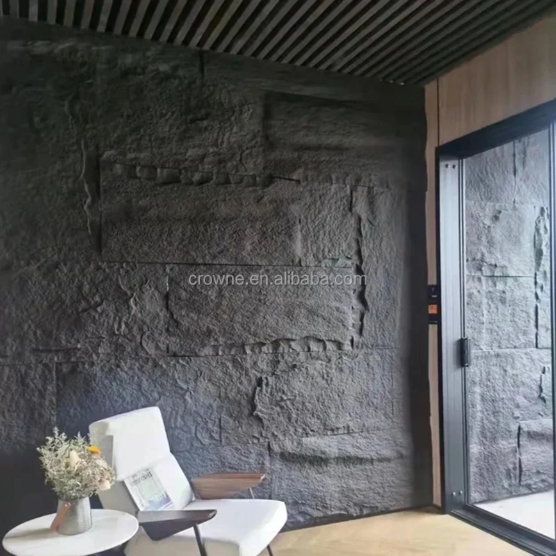 Modern Style Waterproof PU Stone Wall Panel for TV Background Decor ...