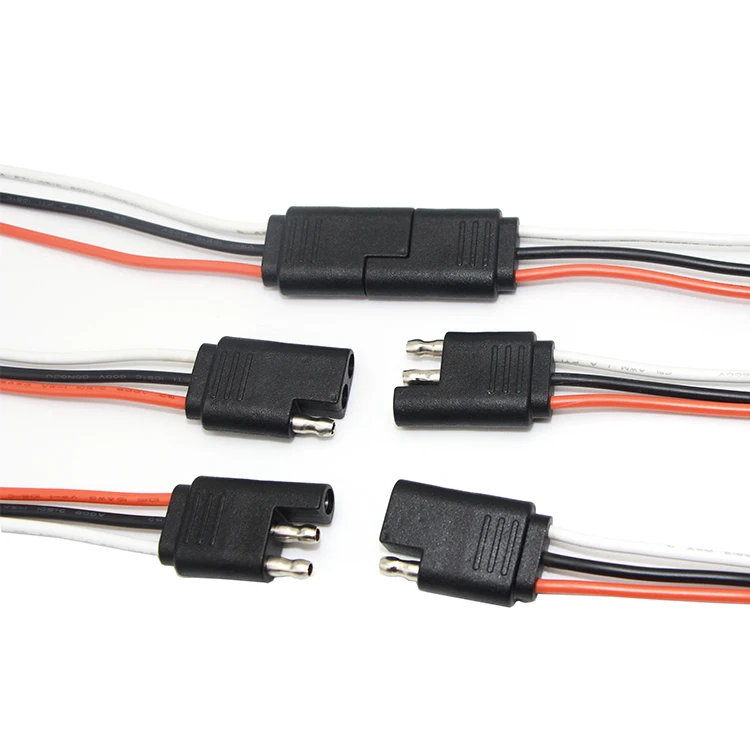 Auto Trailer Wire Extension 4 Pin Plug Flat Y-splitter Cord Sets Wire ...