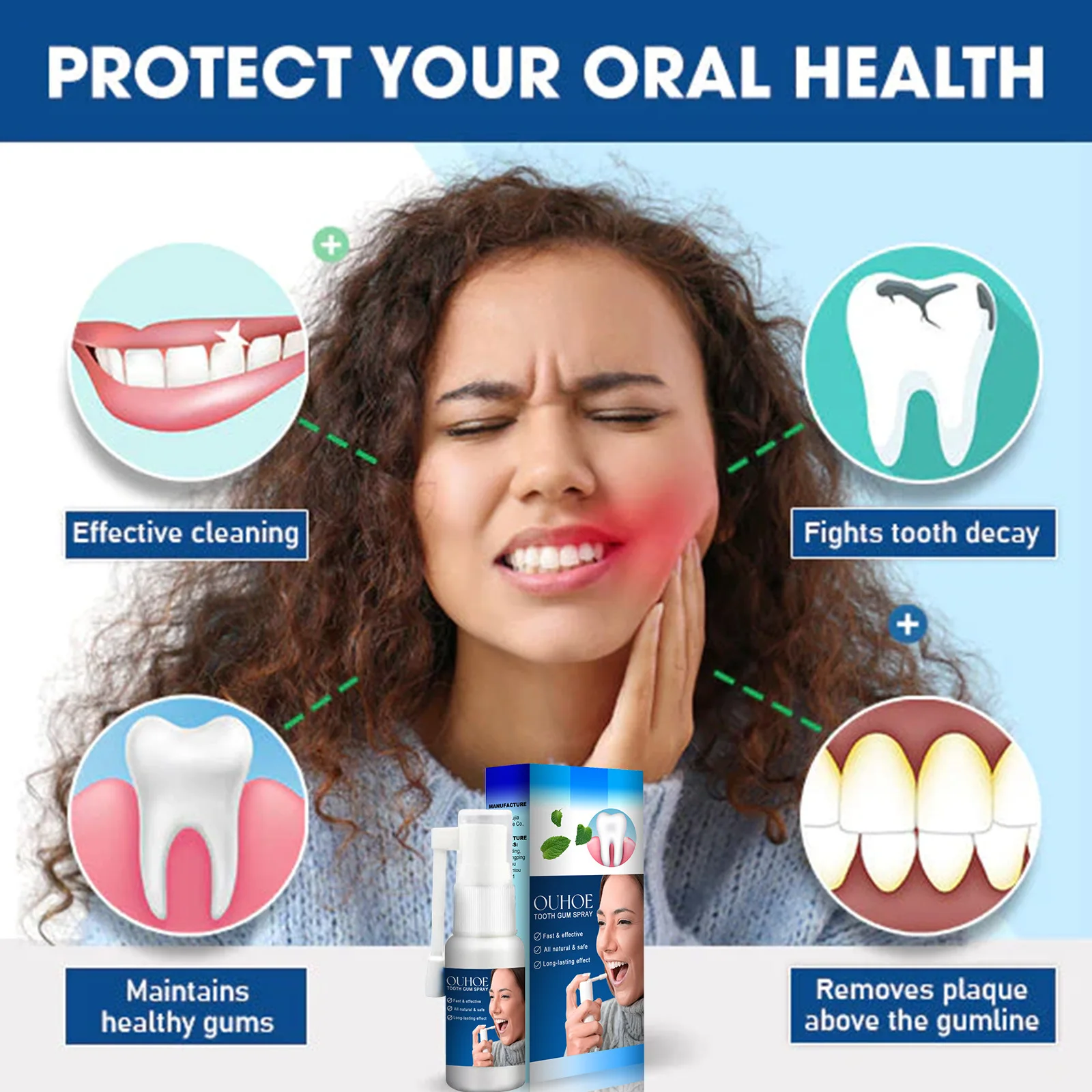 Gingival Care Relief Gum Fire And Swelling Pain Toothache Oral Care ...