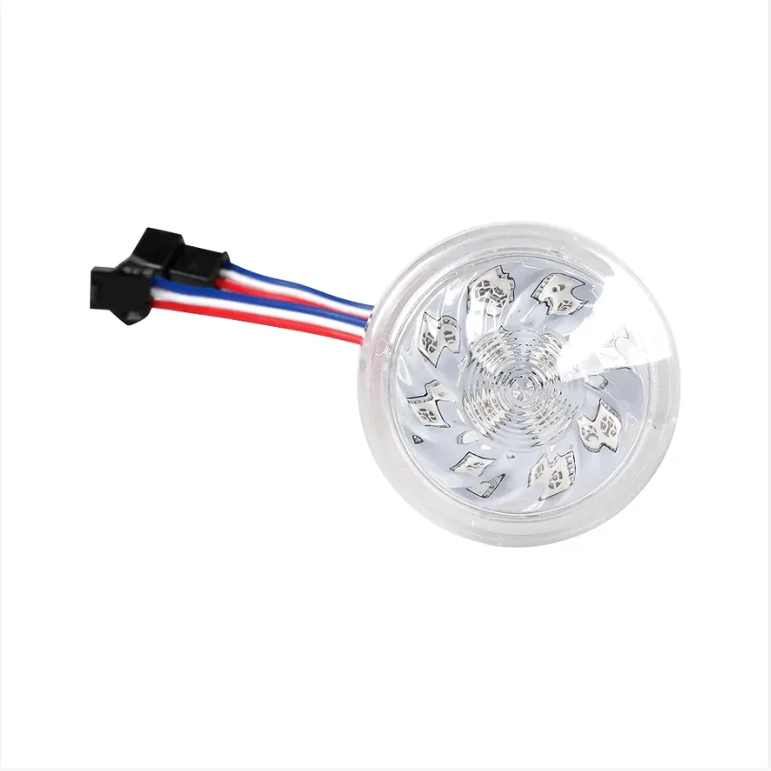 Wholesale 55mm Led Amusement Light Dc24v 12led Smd 5050 Cabochon ...