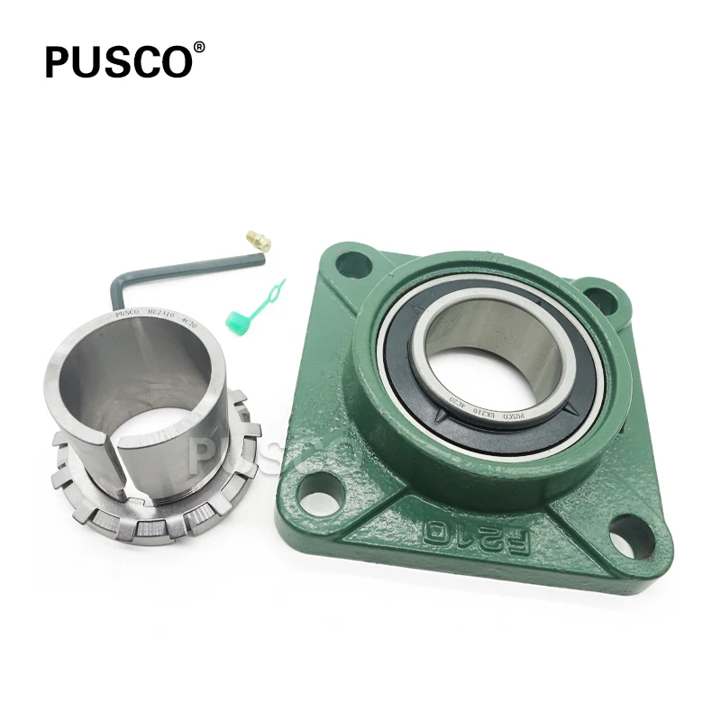 Pusco Ukf210+he2310 Pillow Block Bearing Uk210 Inch Shaft Pillow Block Unit Adapter Sleeve ...