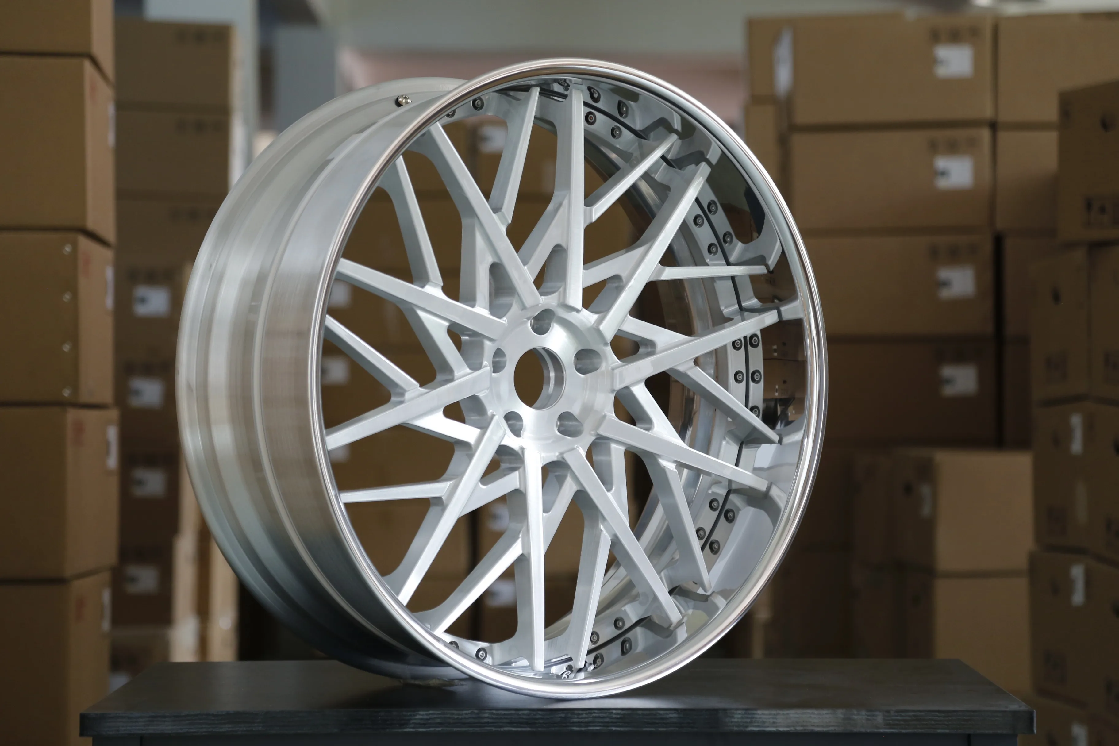 High Quality 3 Piece Wheels 22 23 24 26 Inch Concave Forged Custom Rim ...