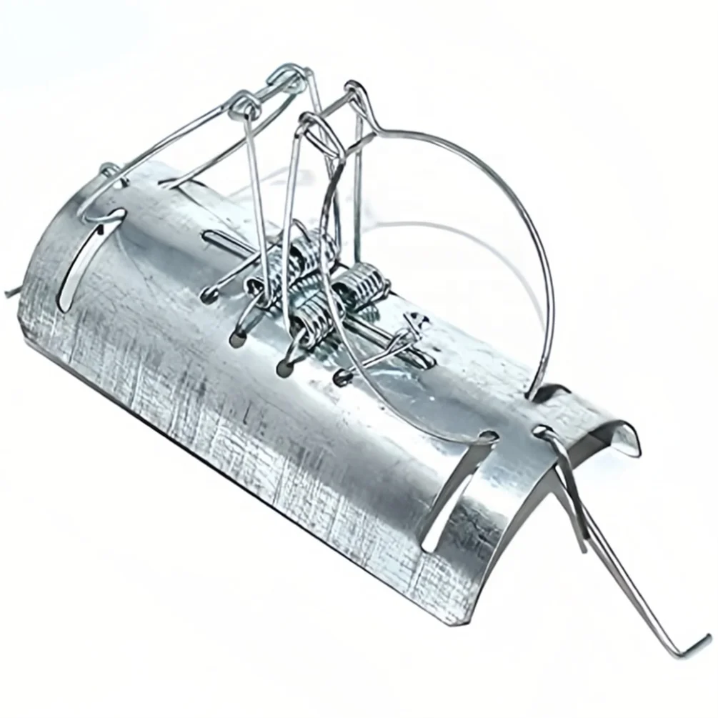 Automatic Spring Loaded Metal Mouse Mice Vole Traps Reusable Killer ...