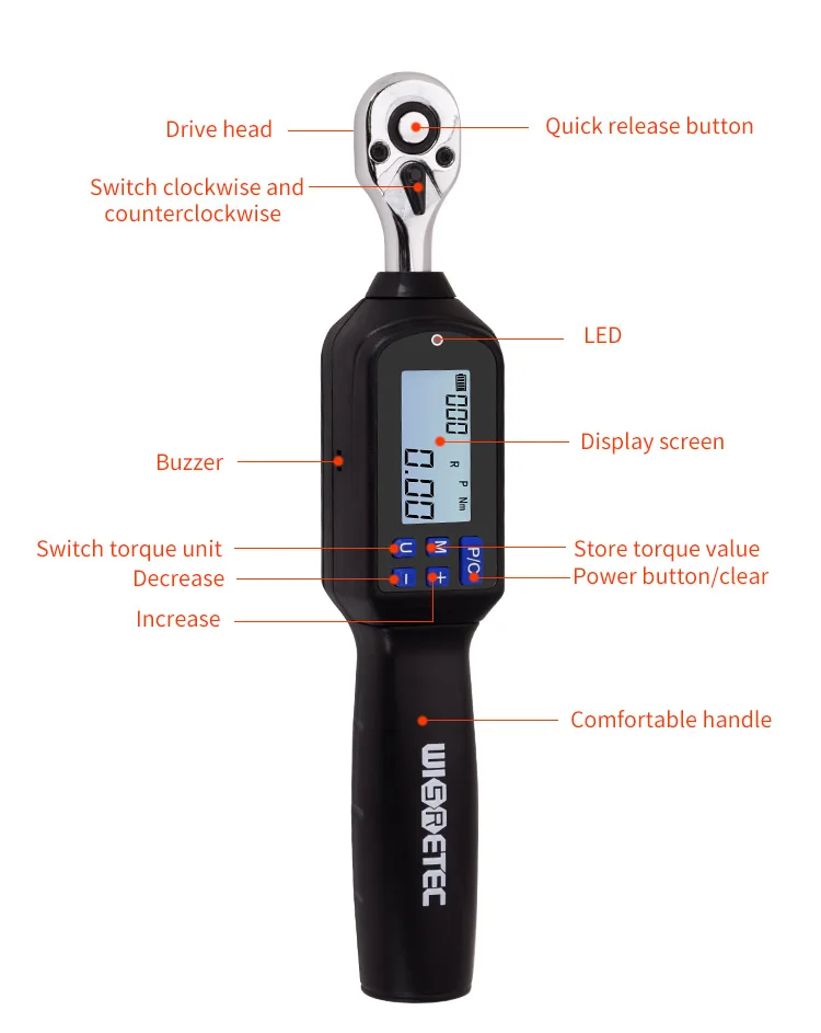 Digital Torque Wrench 100nm - Precision and Versatility