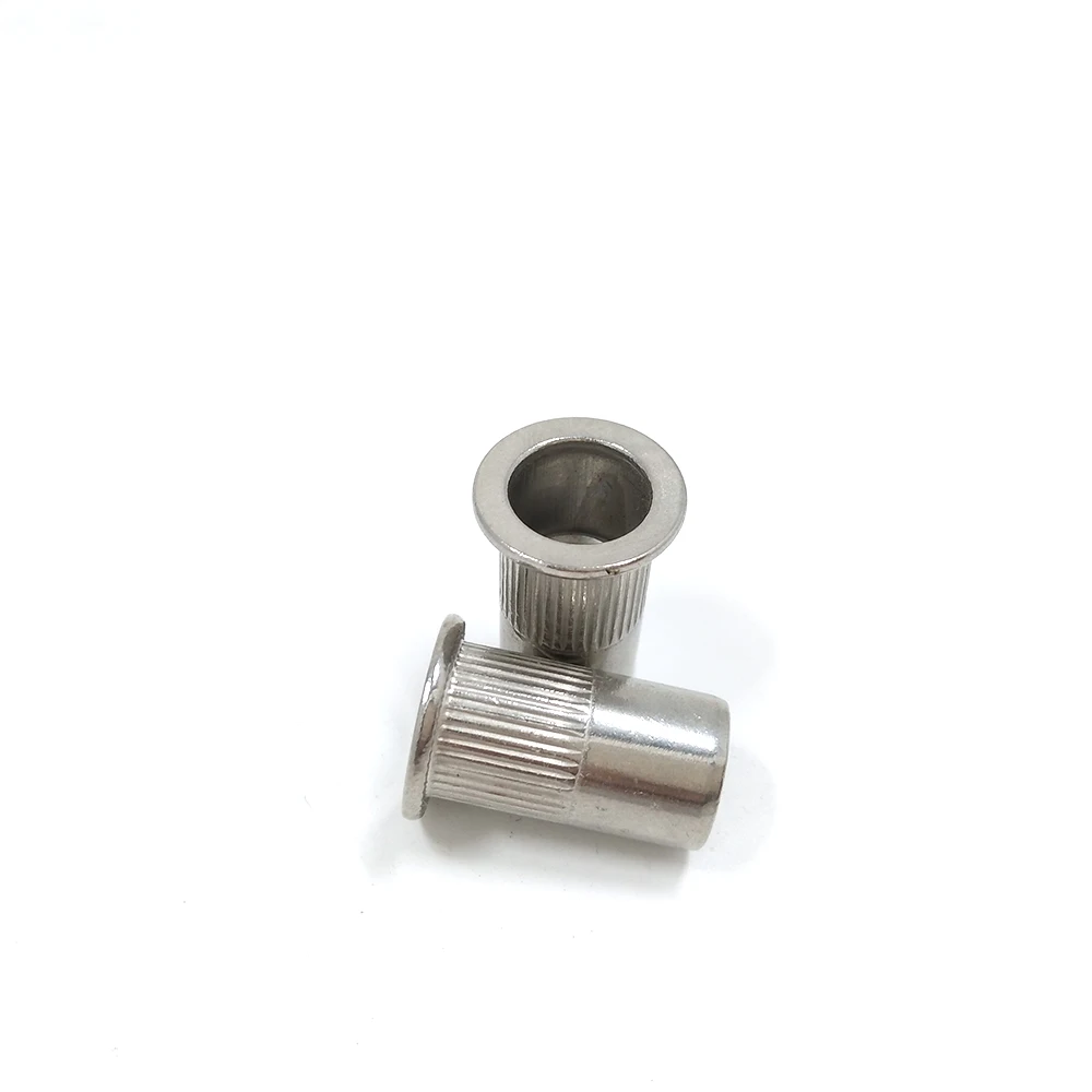 M3 M4 M5 M6 M8 Flat Head Knurled Round Body Blind Rivet Nut - Buy M3 M4 M5 M6 M8 Flat Head ...
