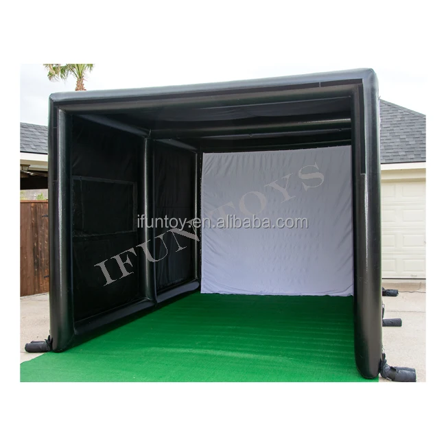 Commercial Custom Home Golf Simulator Enclosure Driving Range Tent ...