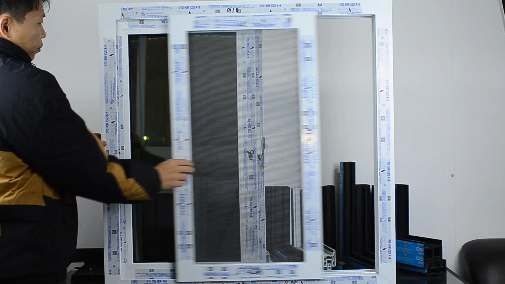 Classical Design Sliding Upvc New Building House Pvc Windows Four ...