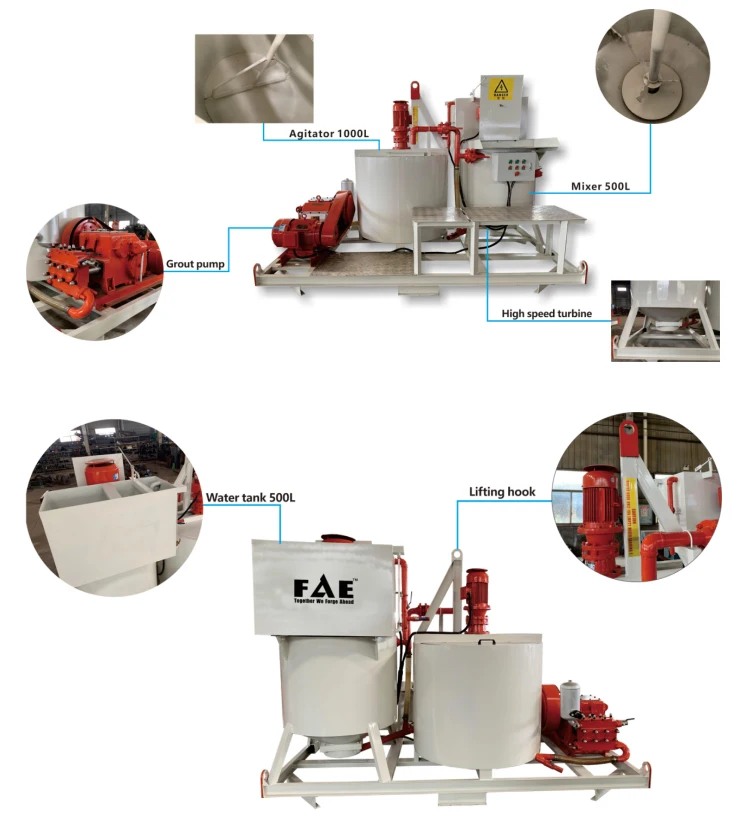 Fae Hydraulic Drive Cement Jet Grouting Station Machine Grouting Pump ...