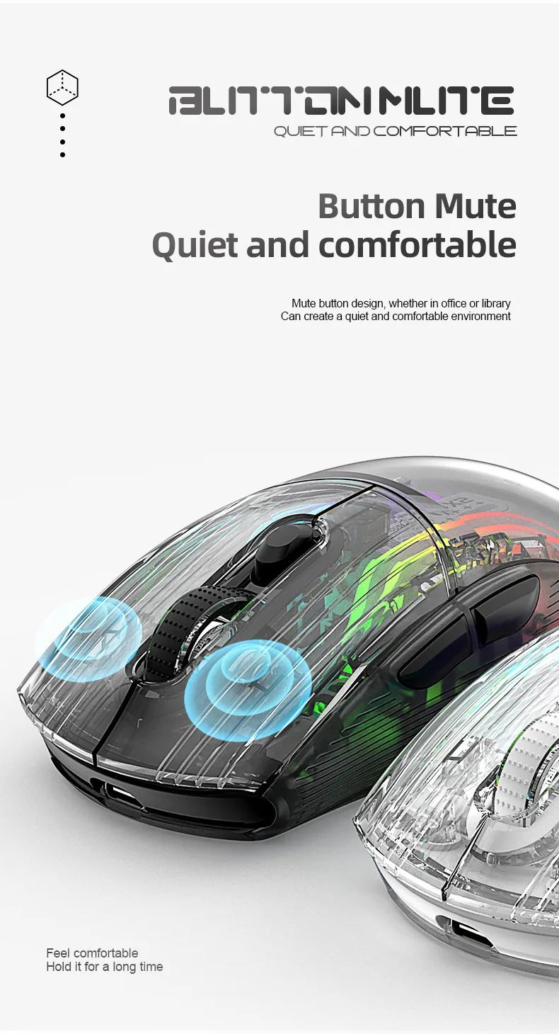 Attack Shark X2 PRO RGB Luminous Wireless BT Mouse