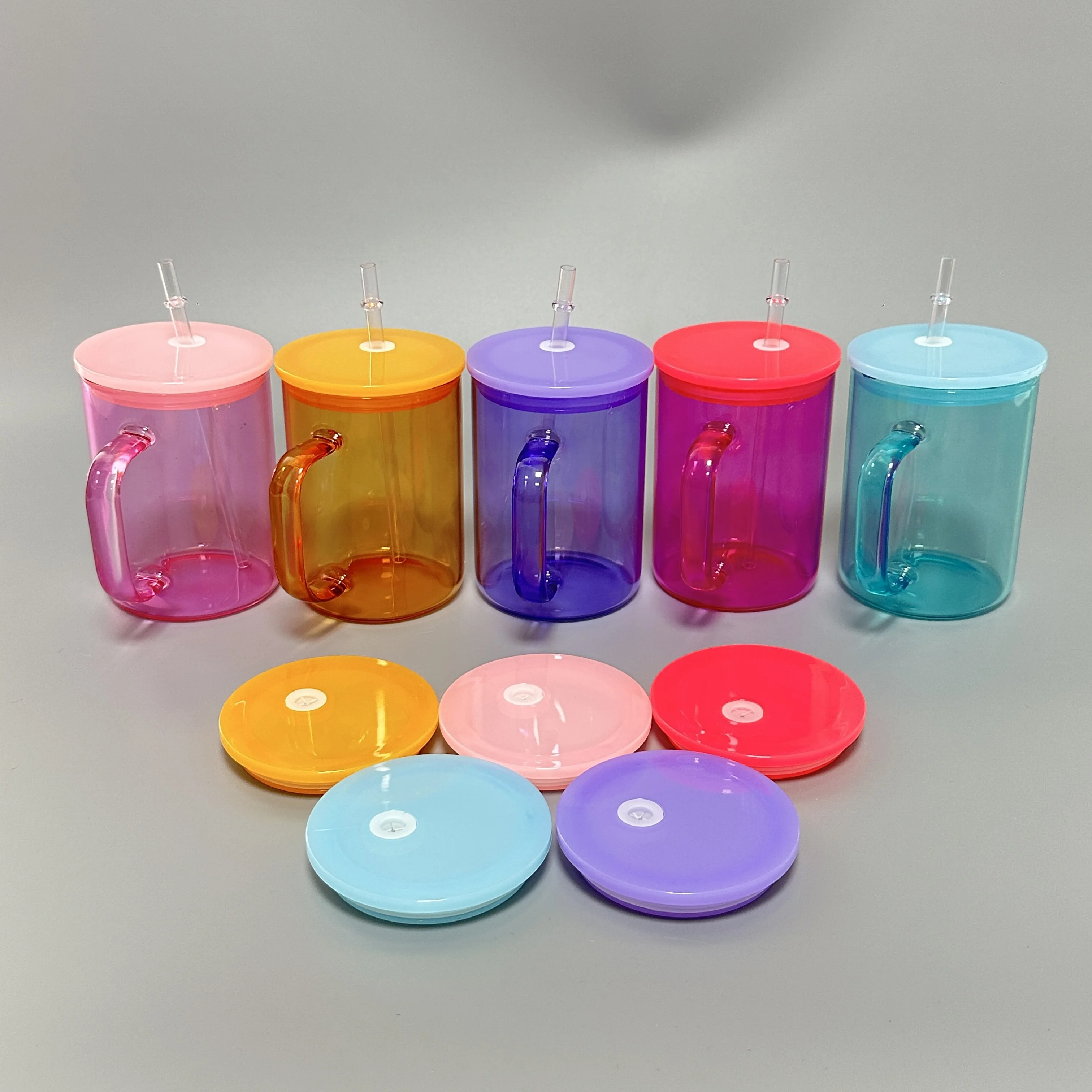 Usa Warehouse Sublimation Clear Frosted Jelly Mug Blanks Glass Can ...