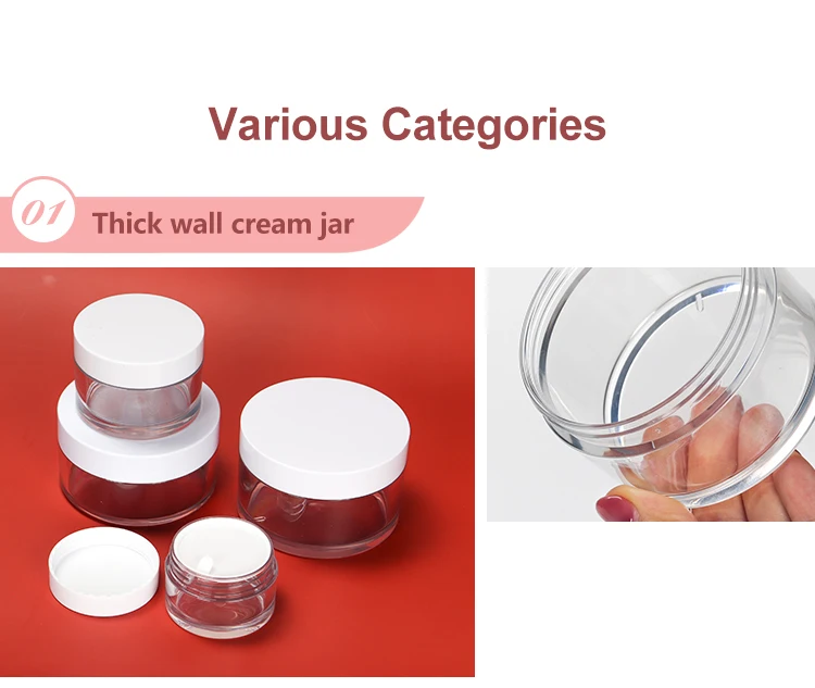 Custom Customize Logo Matte Clear Pet Cream Jars 100g 120g 150g 200g ...