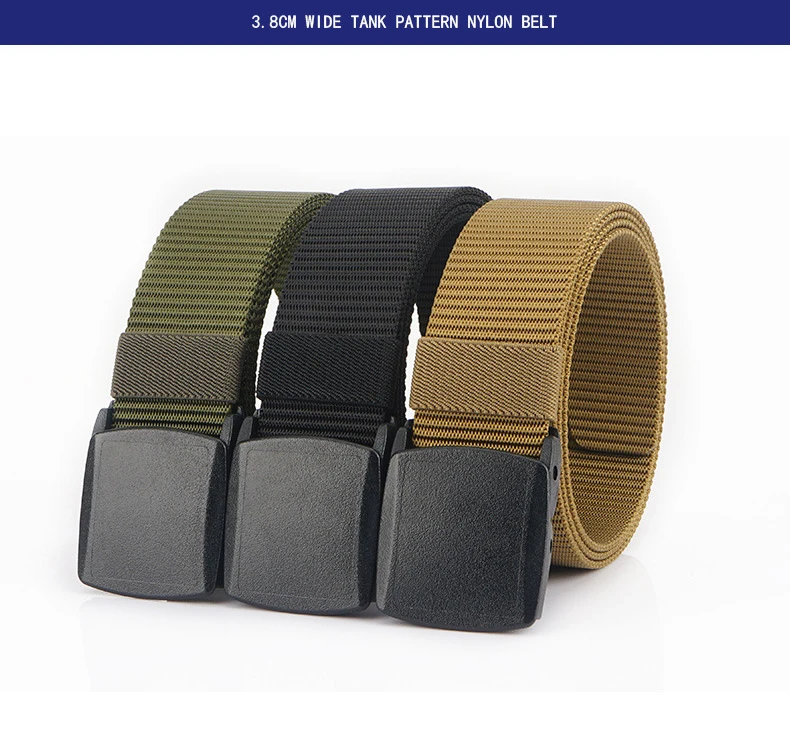 Customizable Nylon Tactical Belt for Men - Durable & Stylish