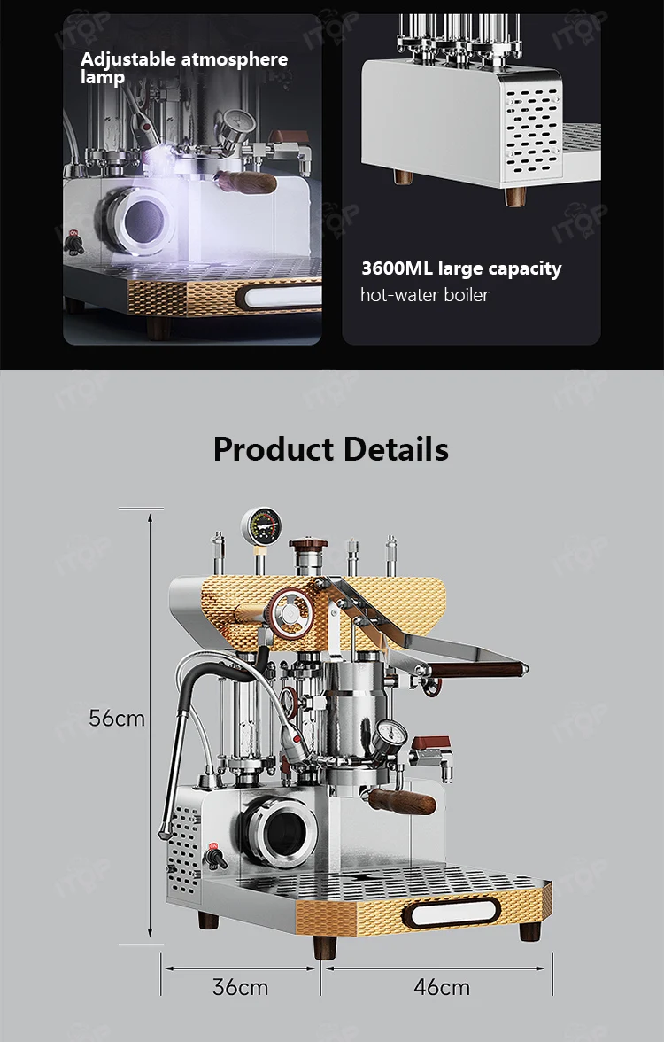 Alm Kopi Espresso-6,6s,6mini Stepless Transformation 2.6L independent ...