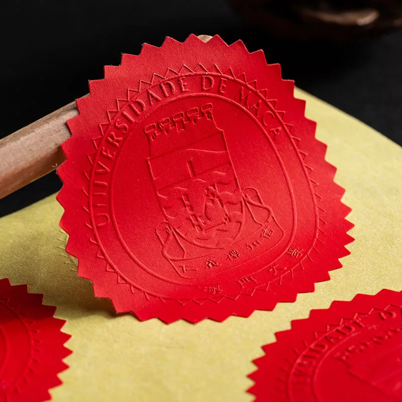 Custom Matte Sticker Embossed Label Printing Logo Gold Foil