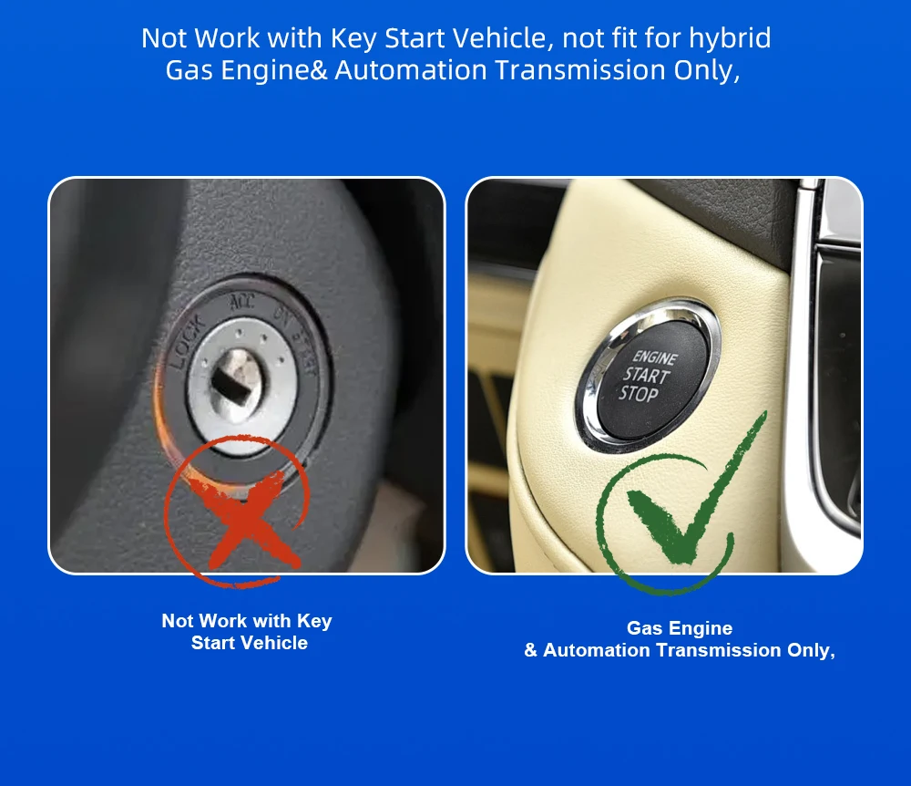 Plug & Play Remote Starter Fit For Toyota Prado 2018-2020 Gas Engine ...