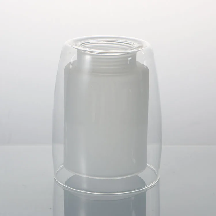 Inner Sandblasted Double Glass Lampshade With G9 Inner Screw Frosted ...