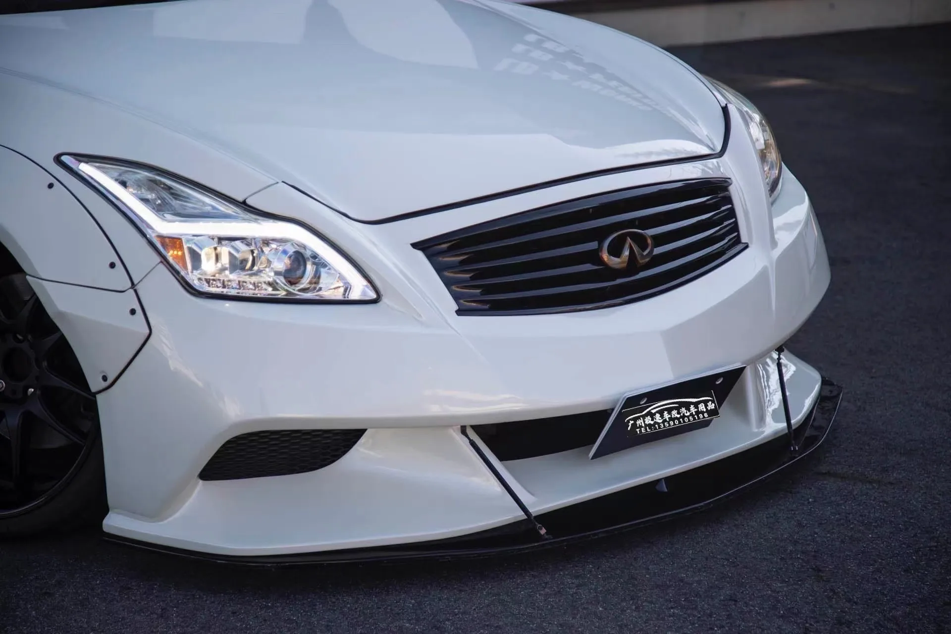 Car Front Rear Bumper For Infiniti G37 Lb Style Wide Body Front Bumper With Splitter - Buy Body ...