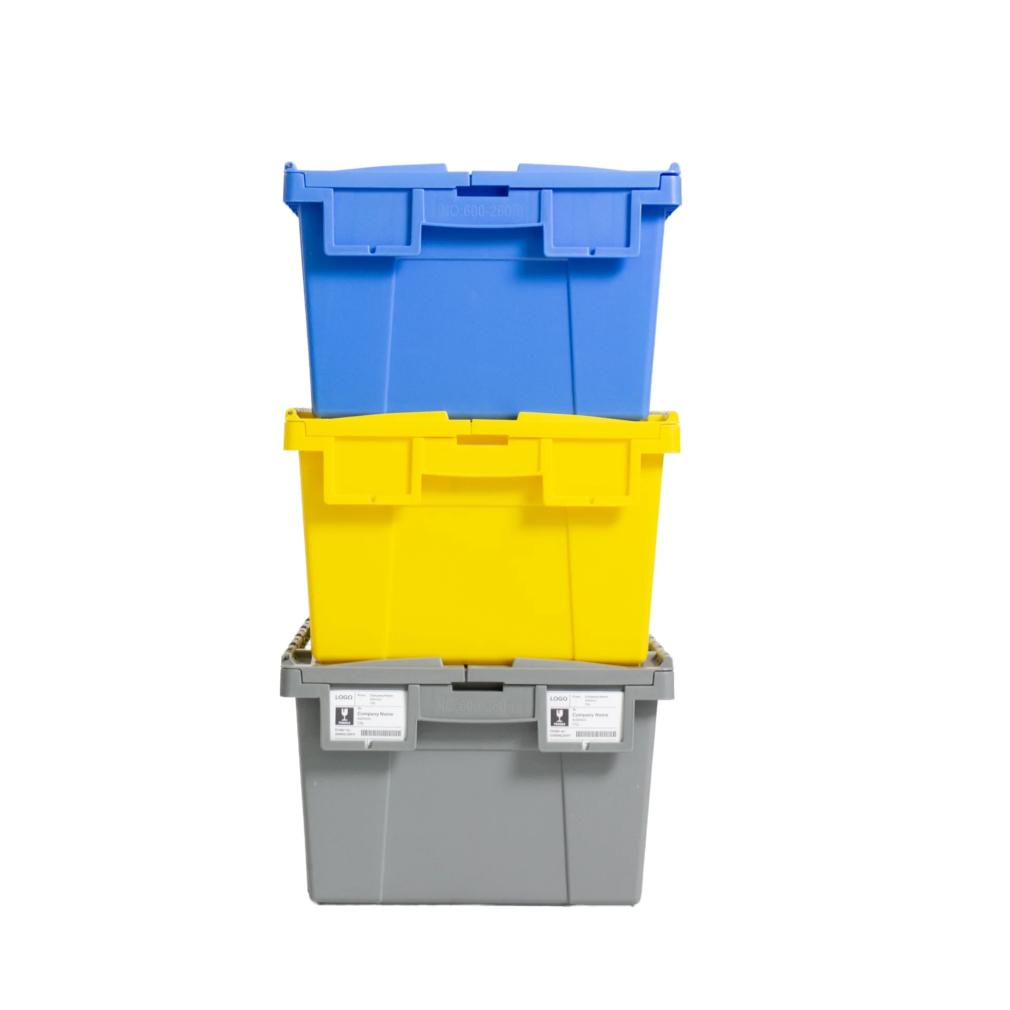 Red Crate Box Stackable Storage House Secure Plastic Moving Crates Sale ...