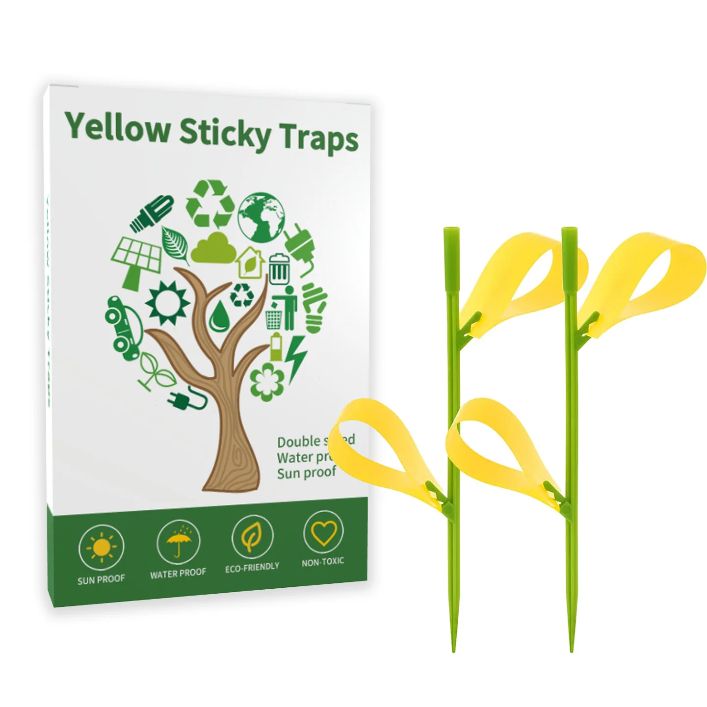 Hot Strong Bugs Sticky Board Catching Aphid Insects Killer Pest Control ...