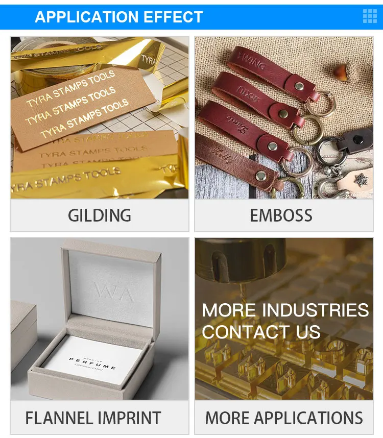 Custom Font Logo Leather Embossing Alphabet Stamp Hot Foil Metal ...