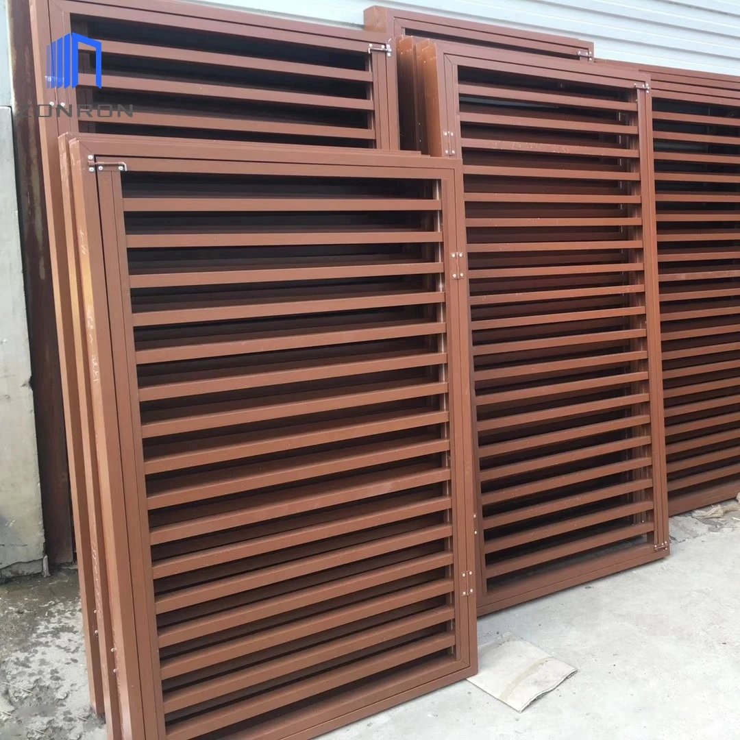 Zonron Aluminum Shutter Curtain Wall Decoration Louvers Panel Wall ...