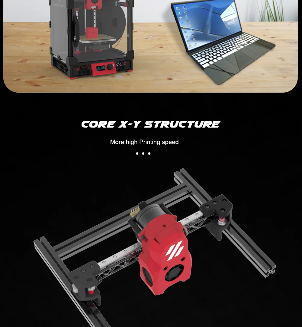 Fysetc Voron V0.2 Voron 0.2 Corexy 3d Printer Kit High Speed 200mm/s 3 ...