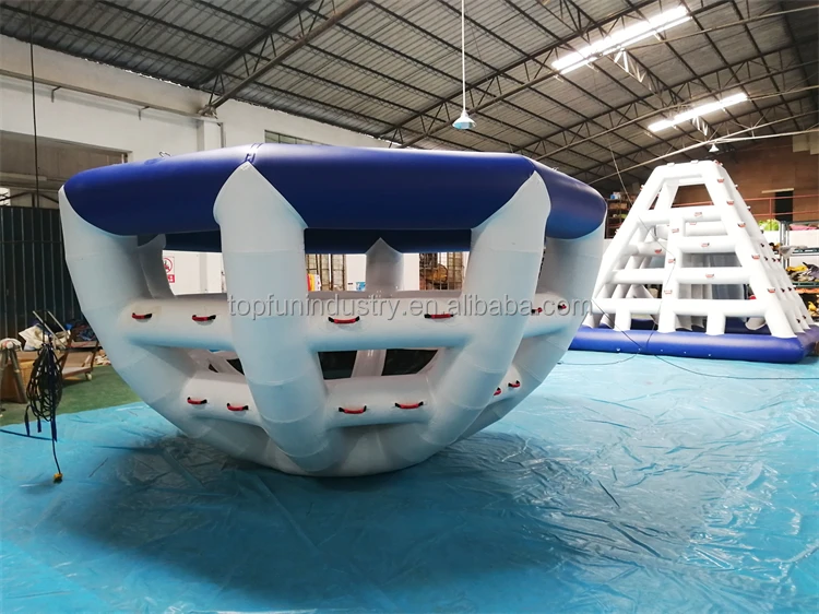 Pvc Triangle Water Floating Platform Inflatable Aqua Tower Slide For ...
