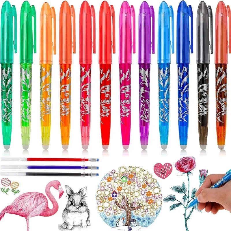 School Stationery Erasable Pens Promotion Neutral Pens Custom logo ...