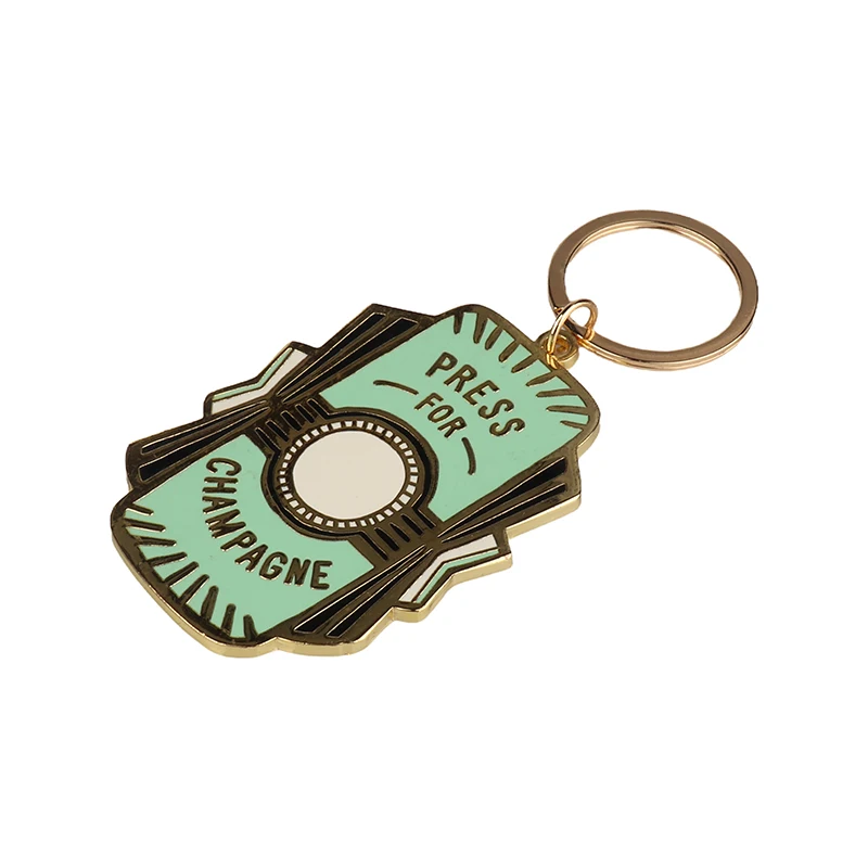 Company Logo Name Letter Gold Silver Soft Enamel Keyring Custom Design ...