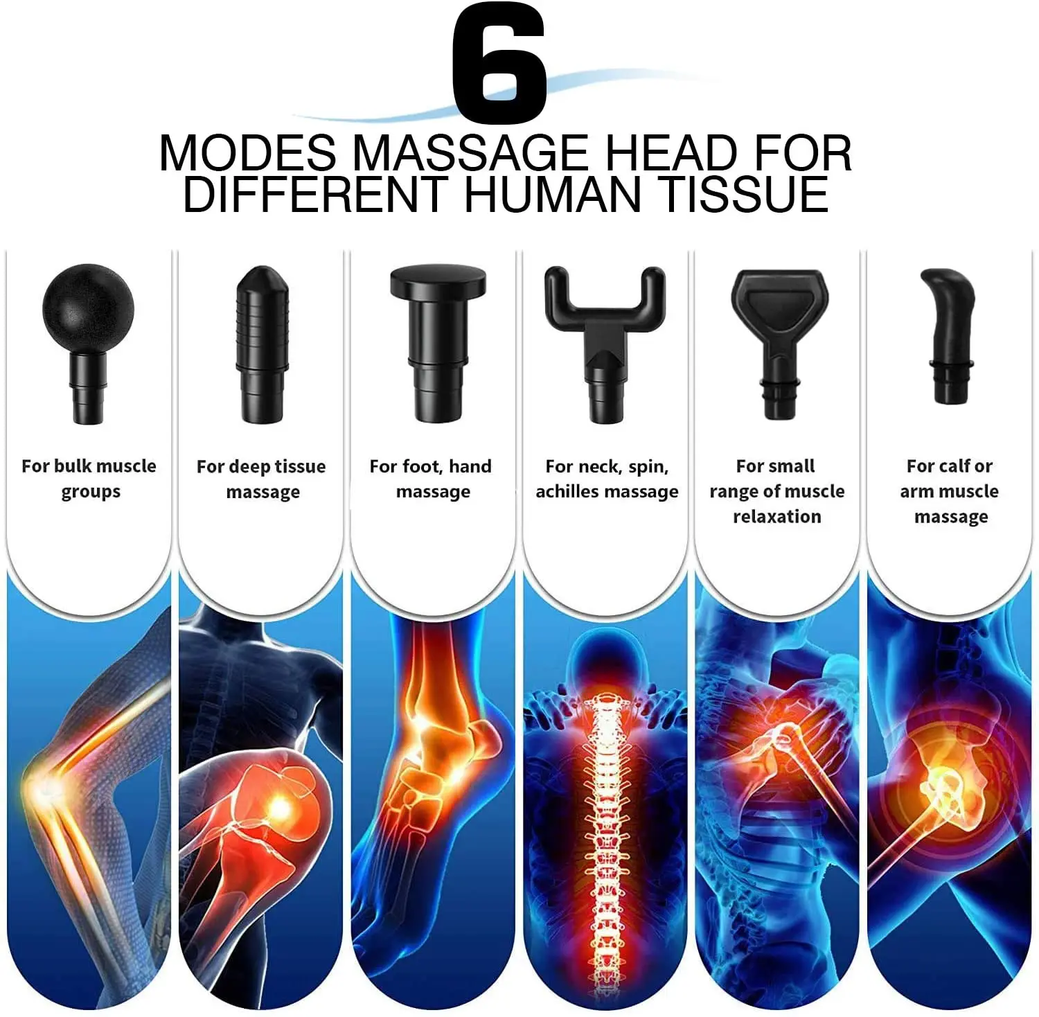 Phenitech New Massage Gun Wireless Electric Full Body Handheld Massager Gun Cordless Fascia