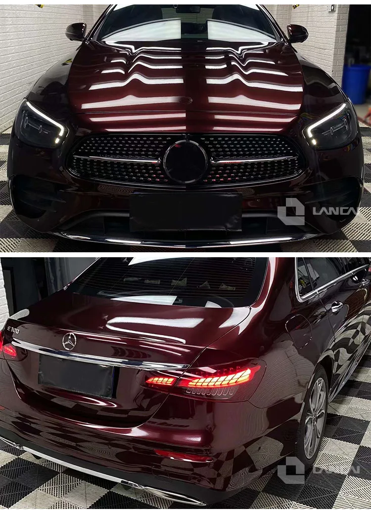 LANCAI Super Glossy Metallic Black Rose Car Wrapping Vinyl