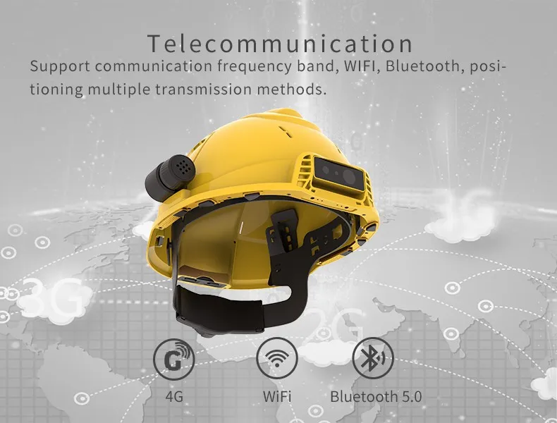 Oem Hdpe Hard Hats Work Construction Industrial Camera 4g 5g Gsm Live ...
