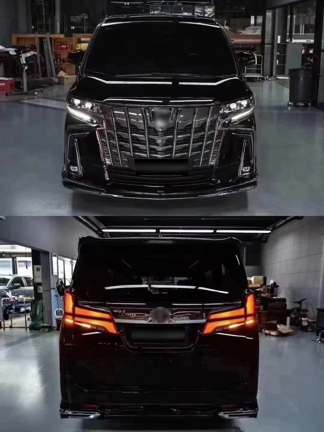 Car Bumper For Toyota Alphard Upgrade Sc Front Car Bumper Car Grill ...