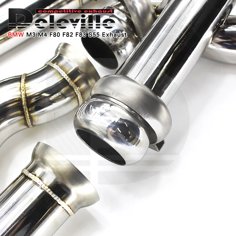 New Design Exhaust Pipes Equal Length Mid Pipe For Bmw M3/m4 F80 F82 ...