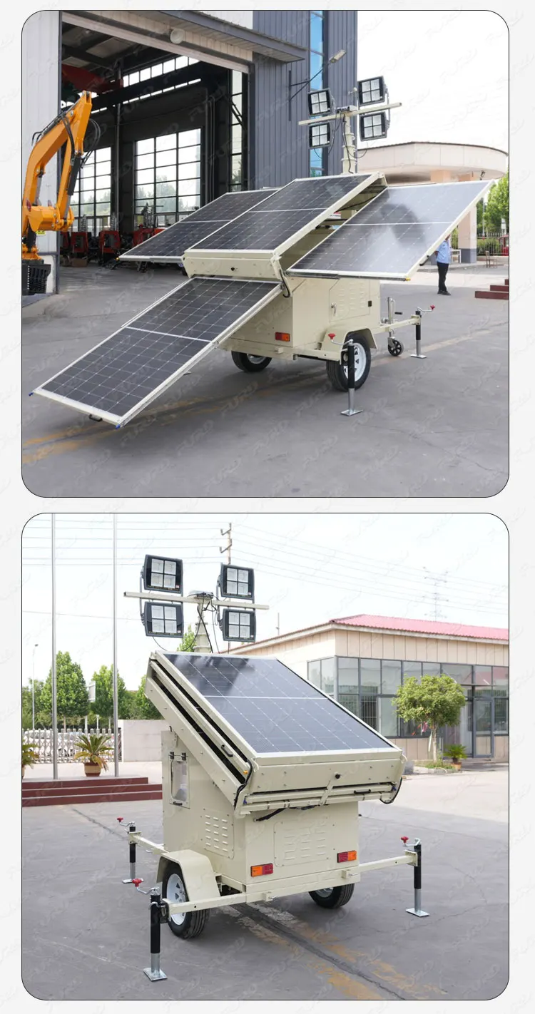 Solar Energy System - LED Solar Portable Mobile Light Tower