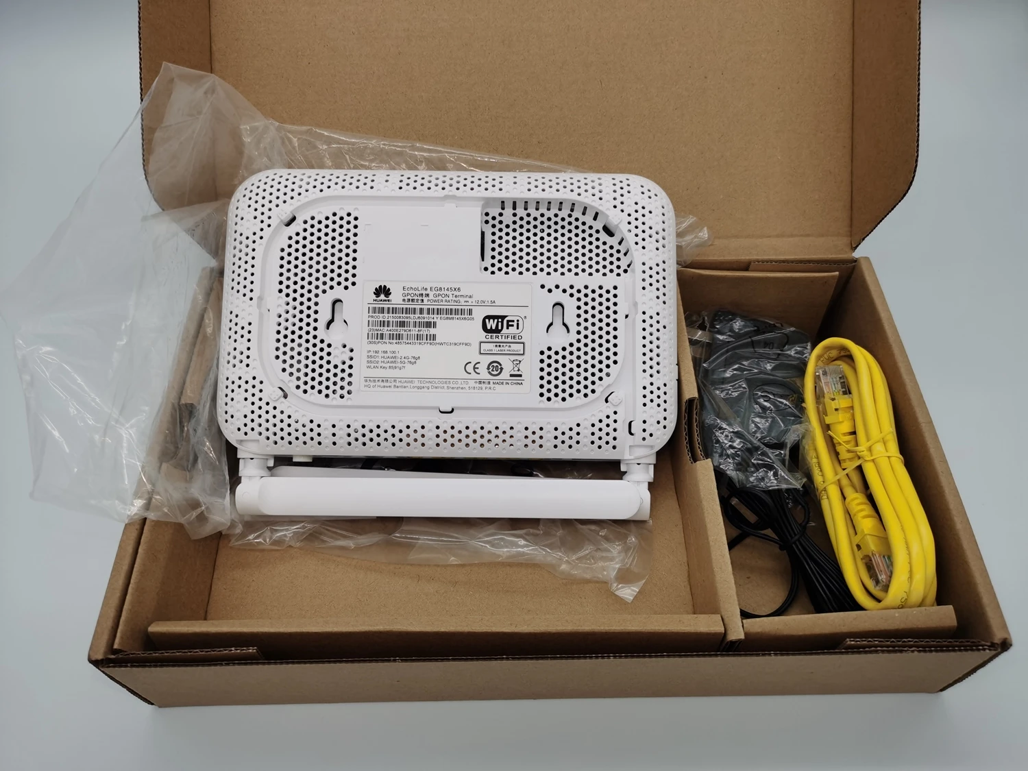 Ecolife Eg8145x6 Wifi 6 Onu 4ge+1tel+2usb 2.4g&5g Dual Band English ...