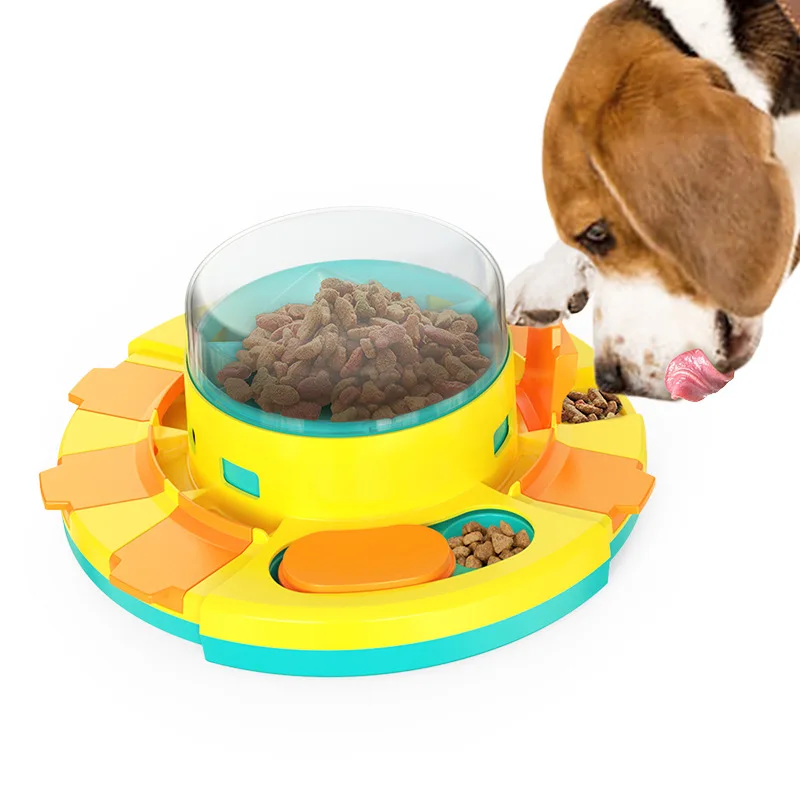 2 Levels Dog Puzzle Toys Slow Feeder Pet Bowls For Dogs Treat ...