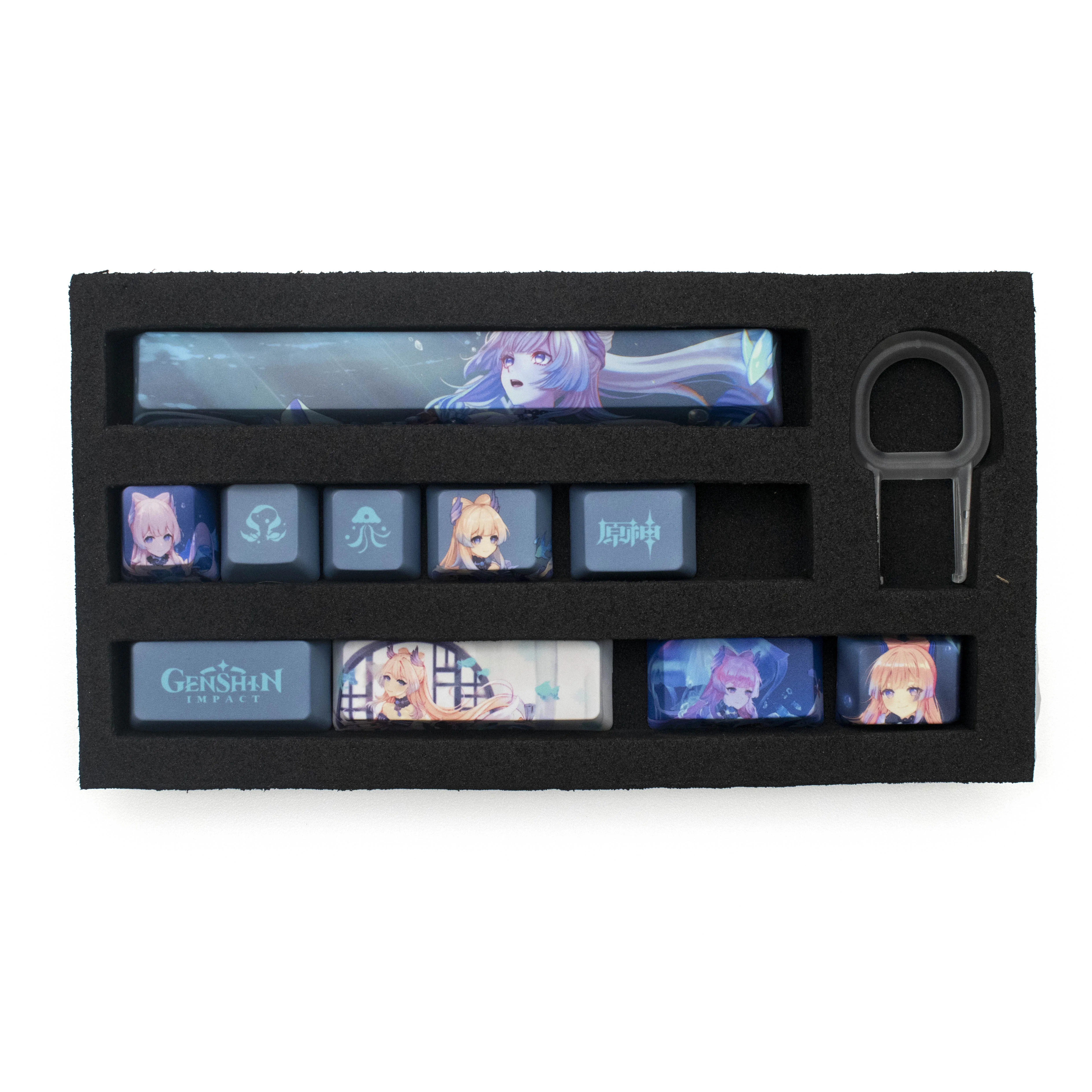 Genshin Impact Keycaps Sangonomiya Kokomi Keycaps Oem Profile 10keys ...