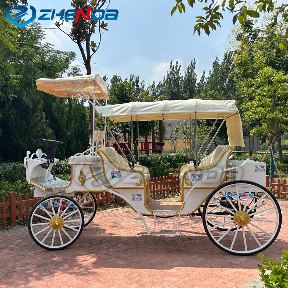 Elegant Sightseeing Tourist Horse Drawn European Horse Carts Wagon ...