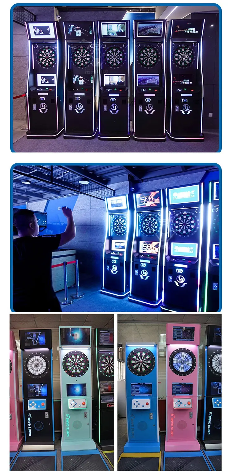High Quality Coin Operated Darts Game Machine Arcade Darts Board Indoor ...