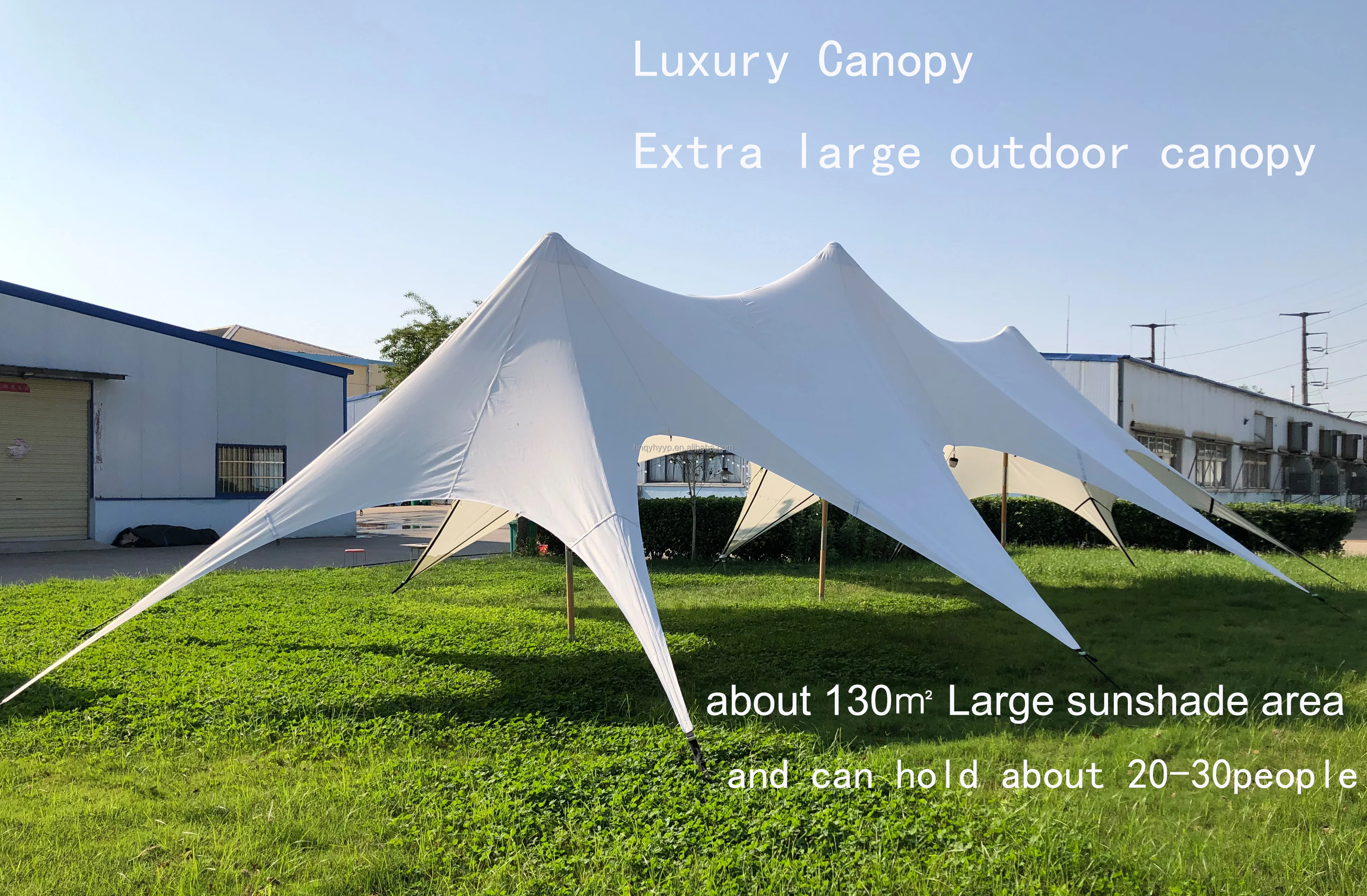Extra Large Glamping Outdoor Tent Tarp Garden Wedding Party Sunshade ...