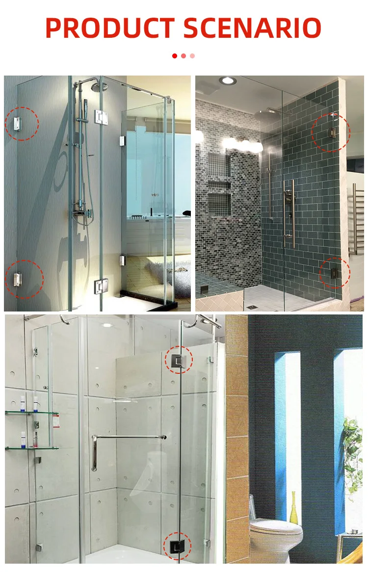 Stainless Steel 90 Degree Glass Shower Hinge - Durable & Stylish
